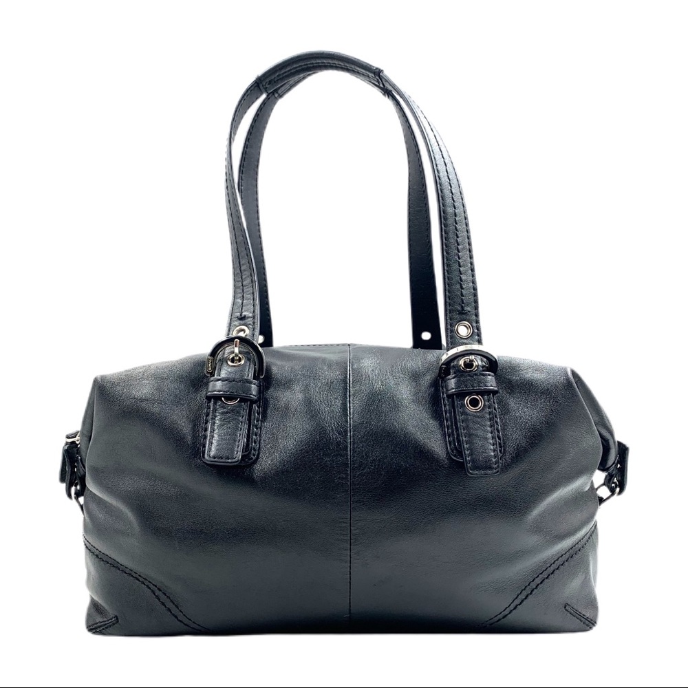 Coach Soho Black Two Way Leather Satchel F172202 - Gem